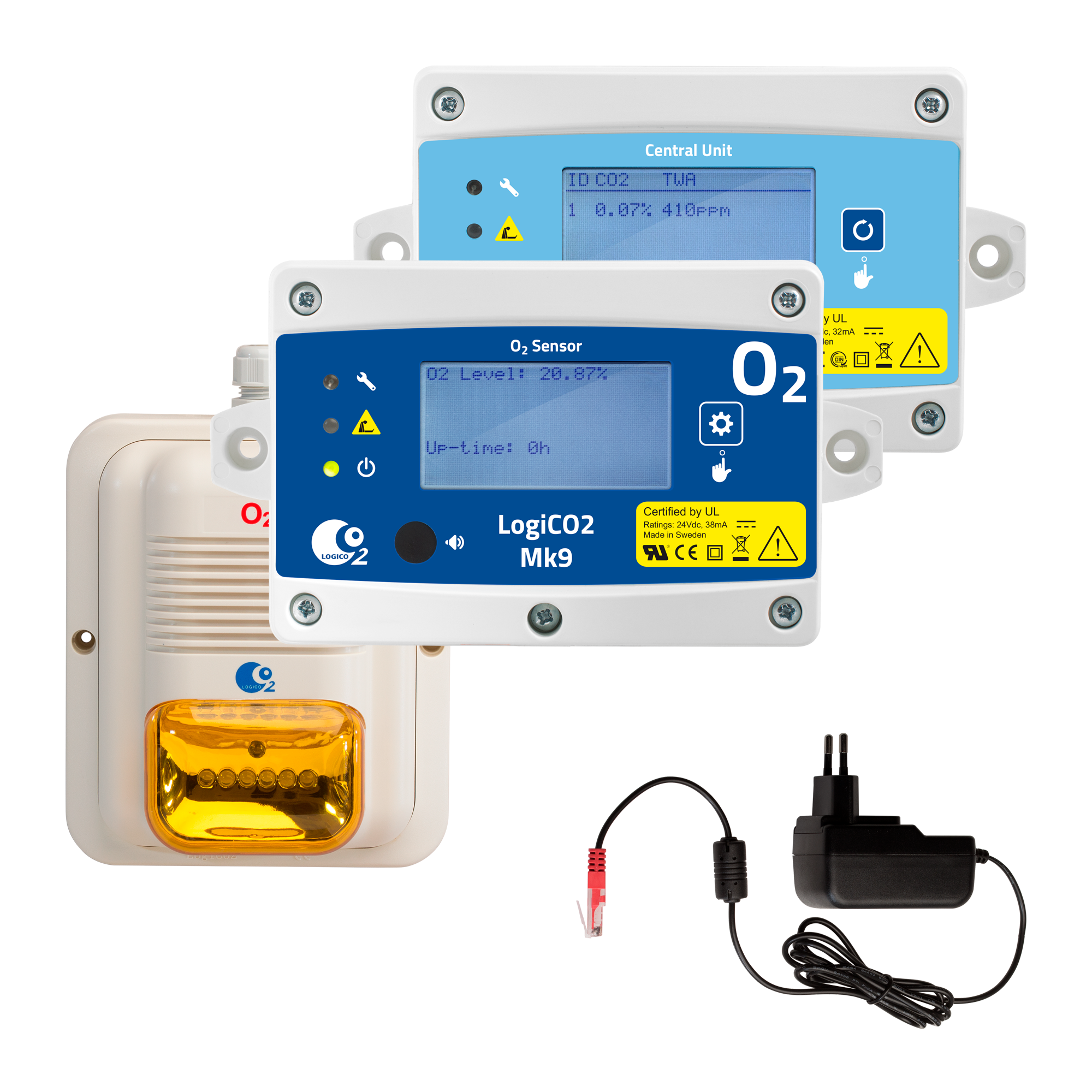 O2 Mk9 Detector Base SET - Logico2